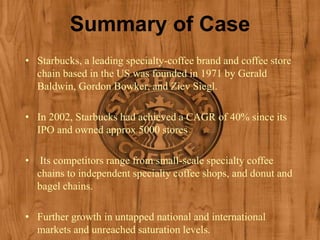 Starbucks final ppt | PPTX