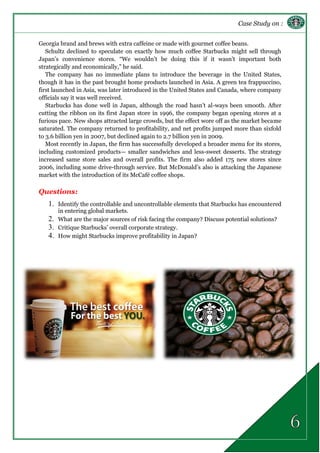 Starbucks—Going Global Fast | PDF