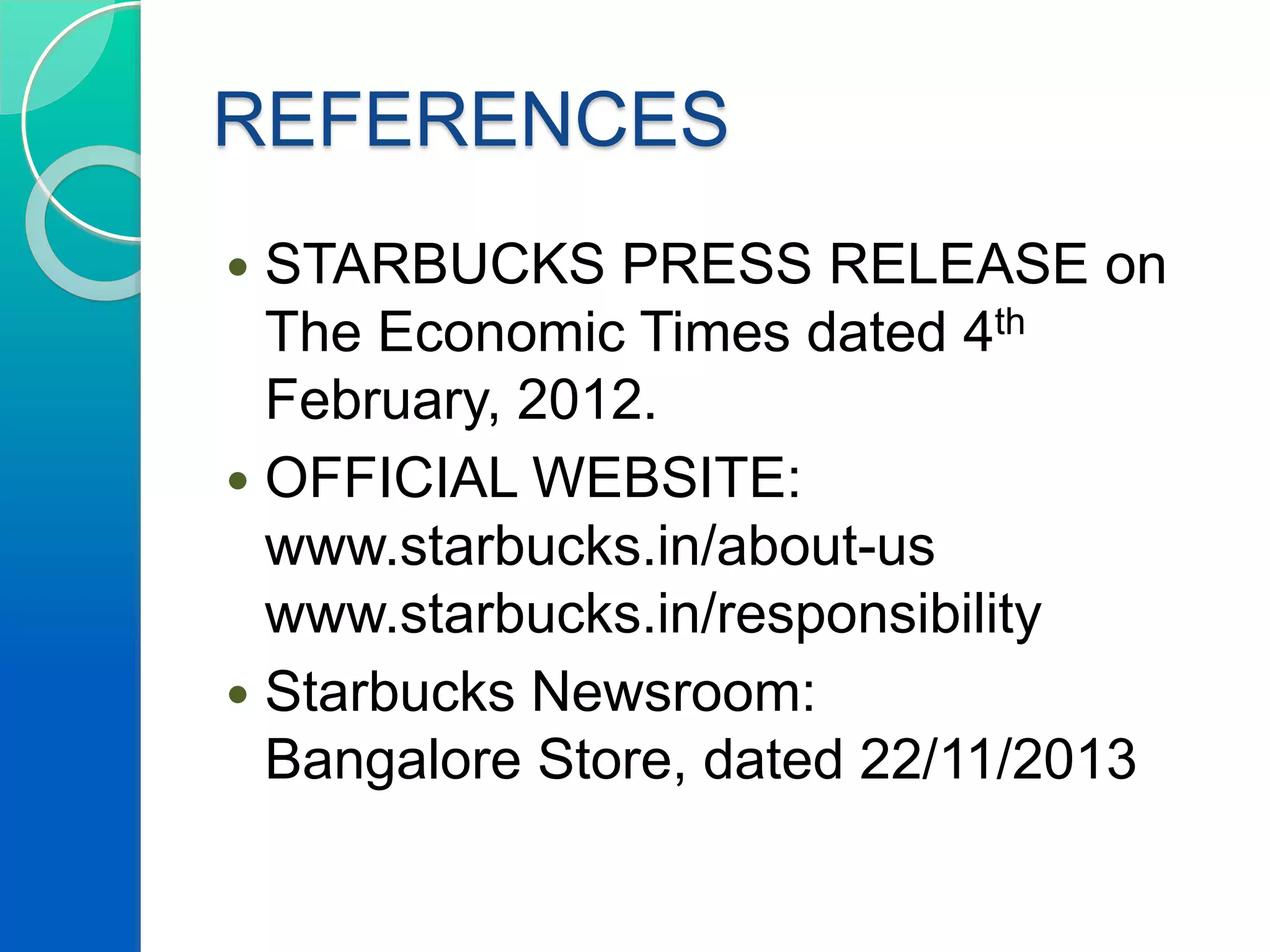 Starbucks in india | PPTX