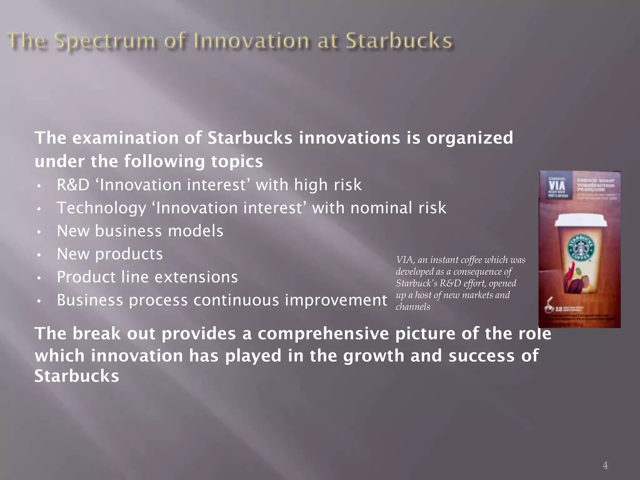 Starbuck’s innovation and turnaround success | PPTX
