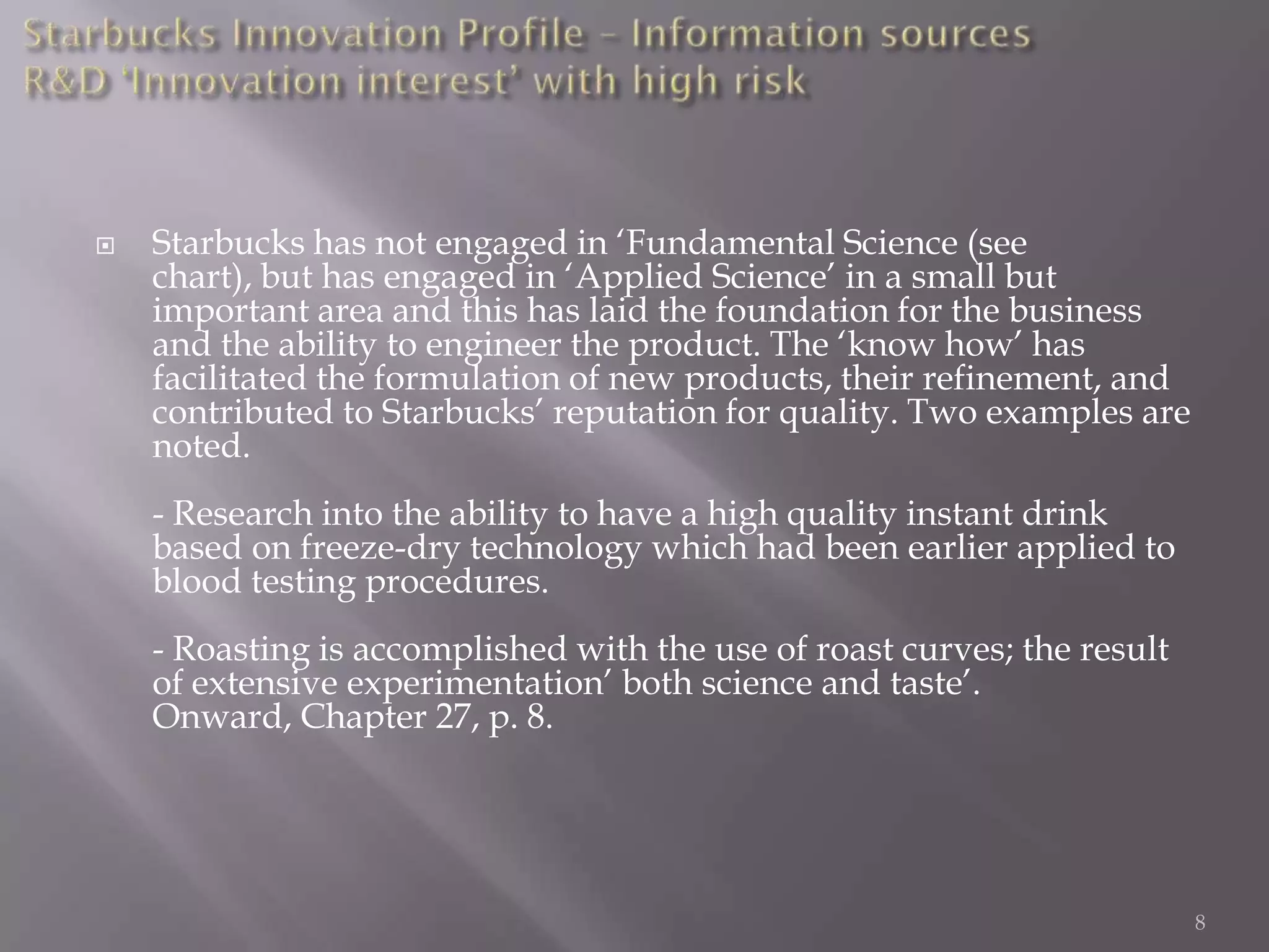 Starbuck’s innovation and turnaround success | PPTX