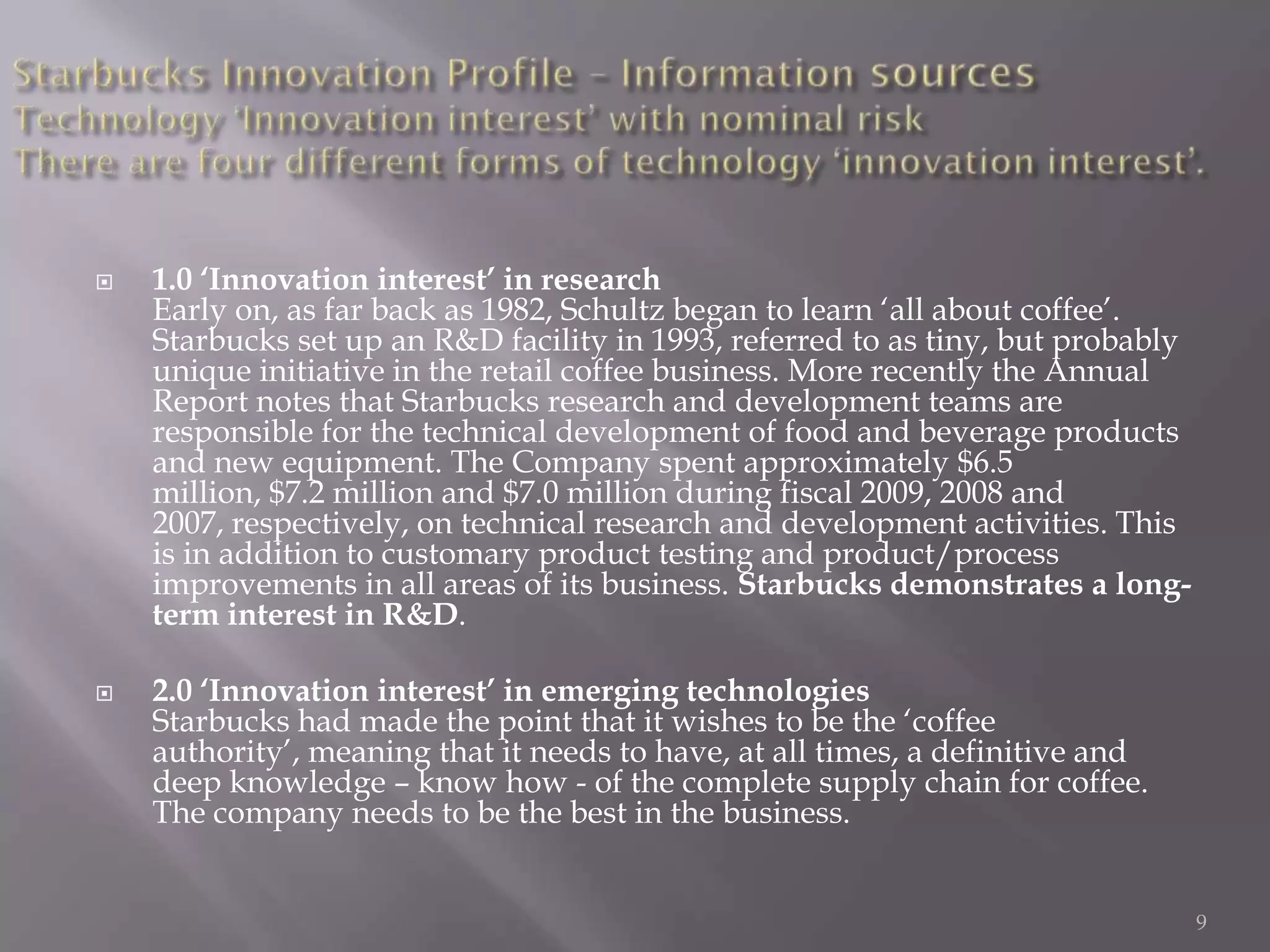 Starbuck’s innovation and turnaround success | PPTX