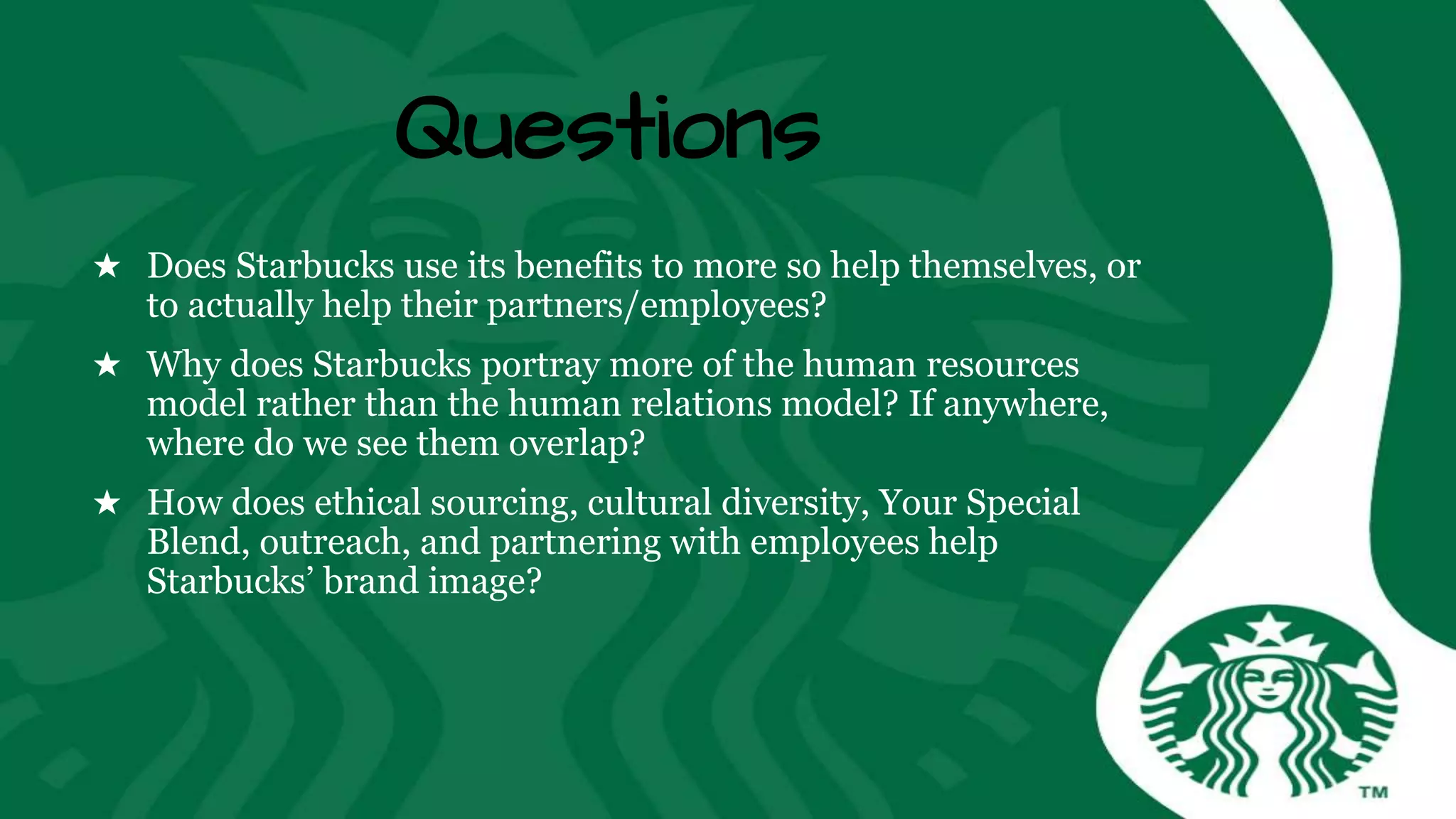Starbucks: From Employees to Partners | PPTX