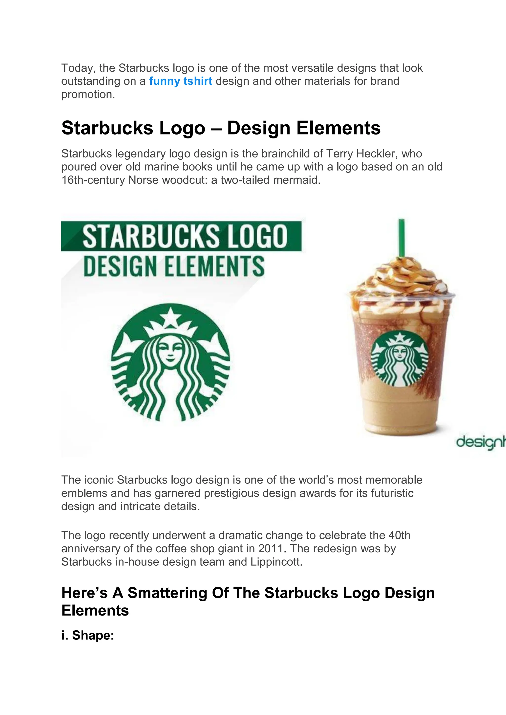 Starbucks Logo – An Overview of Design, History And Evolution | PDF