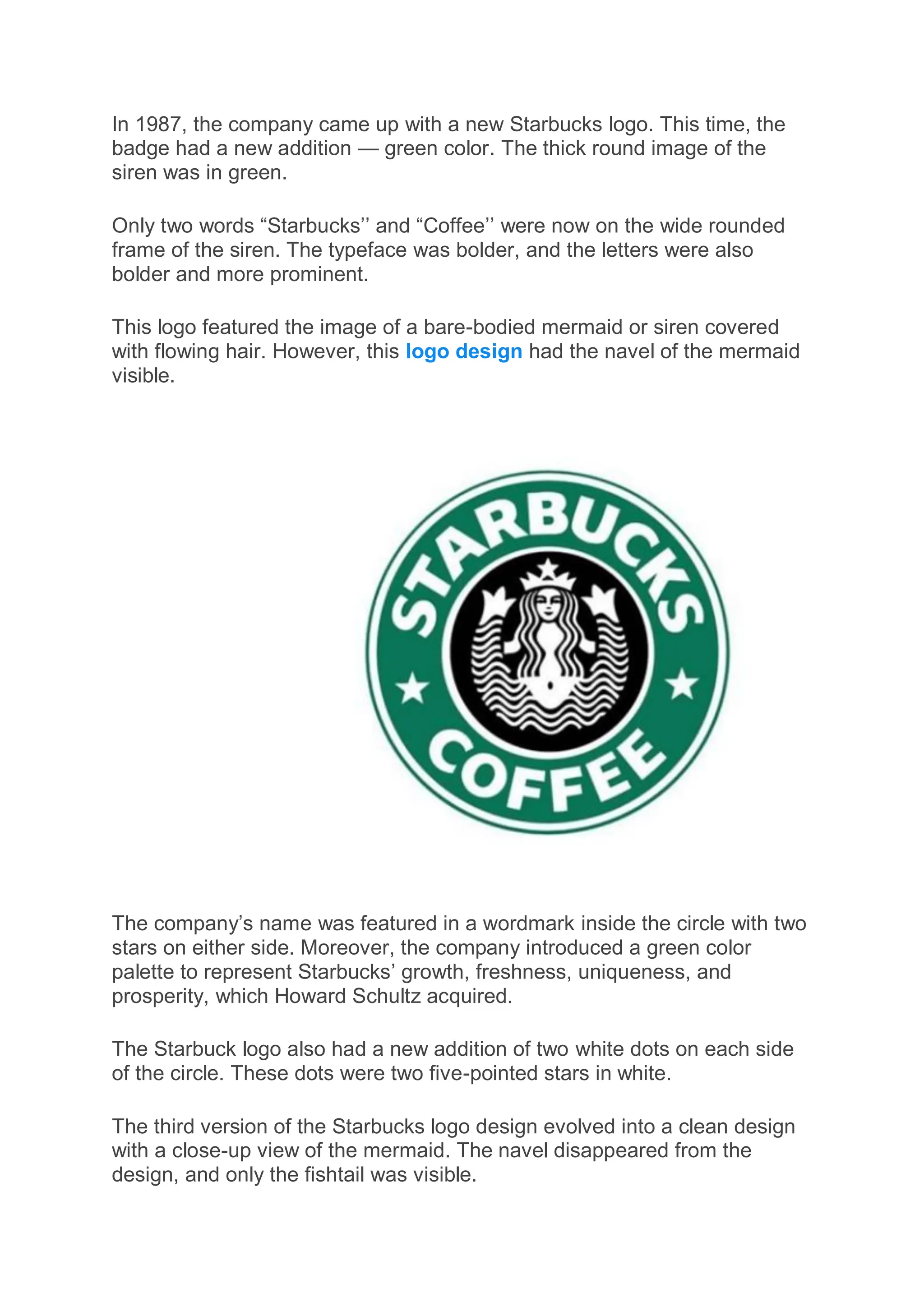 Starbucks Logo – An Overview of Design, History And Evolution | PDF