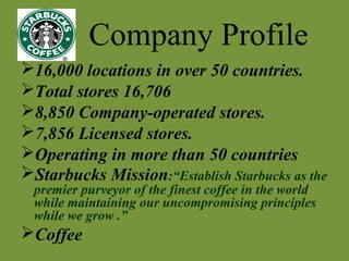 Starbucks Marketing Project | PPT