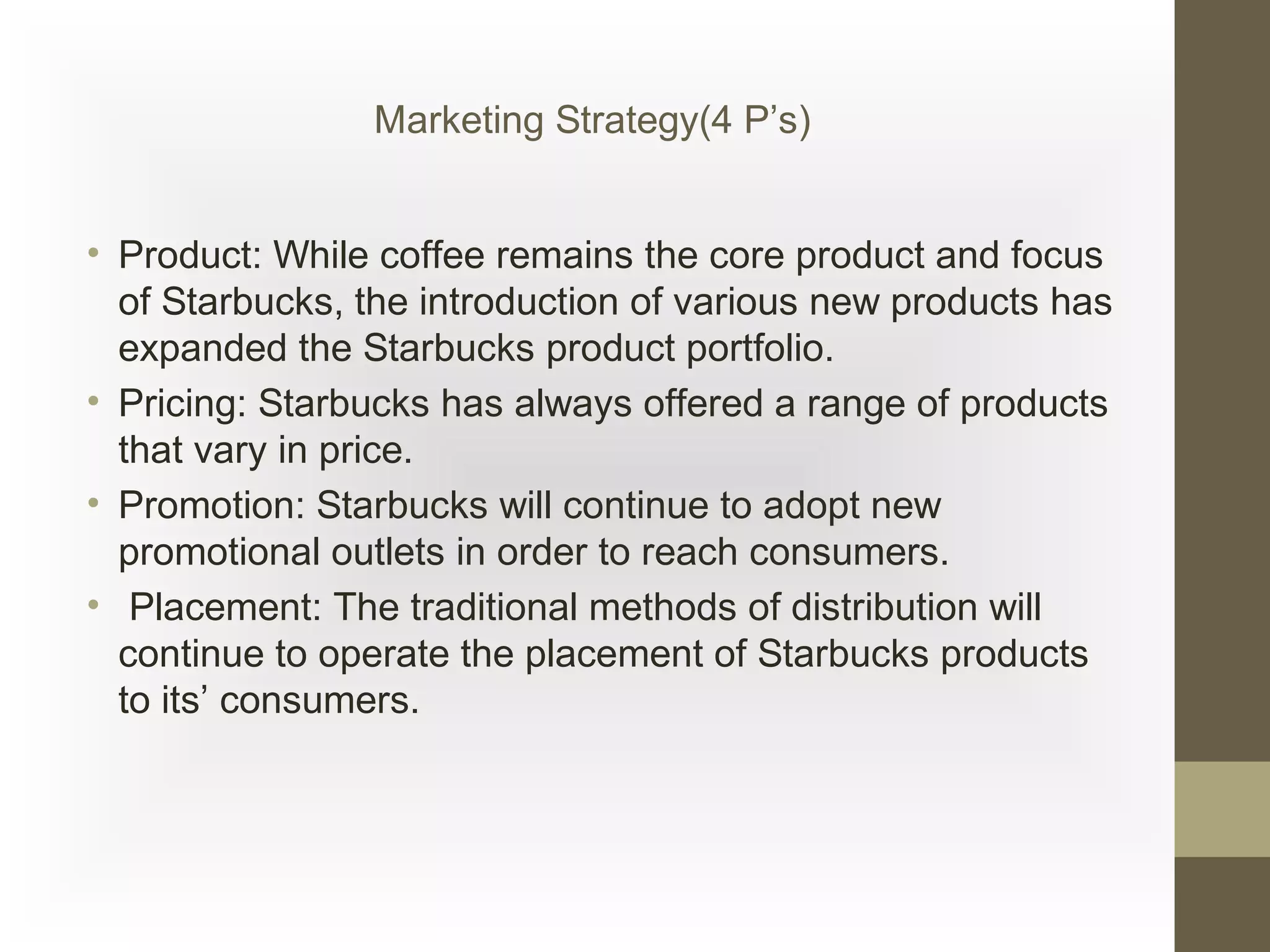 Starbucks marketing strategy | PPT