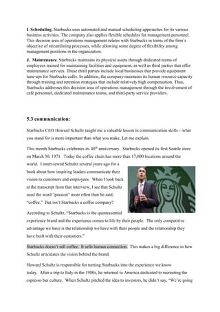 Starbucks Organizational Functions | PDF