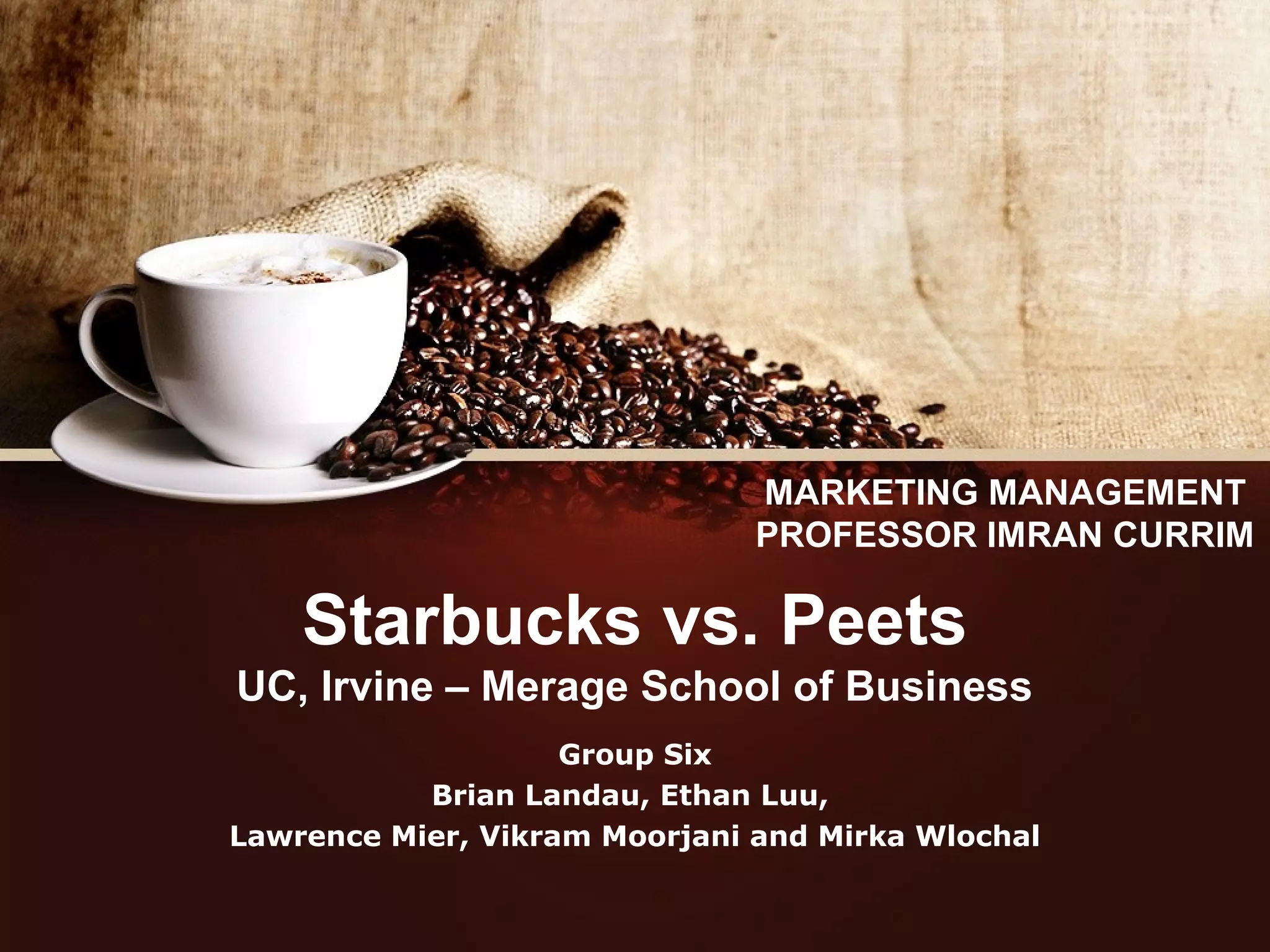 The Starbucks vs. Peets Story | PPT