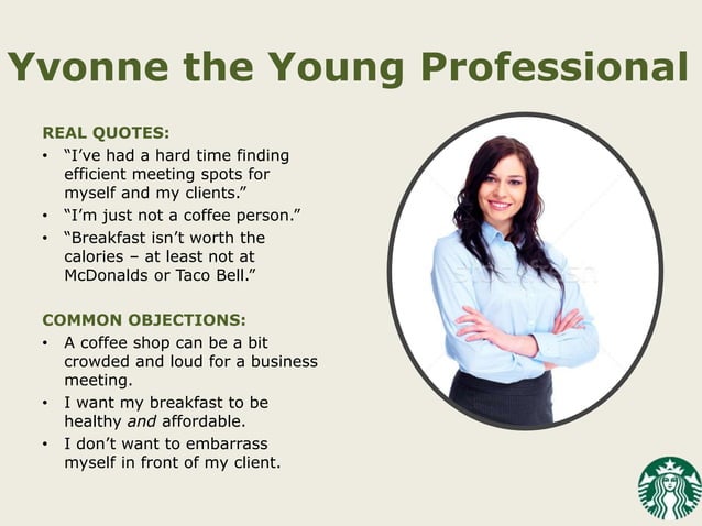 Starbucks Persona Profile | PPTX