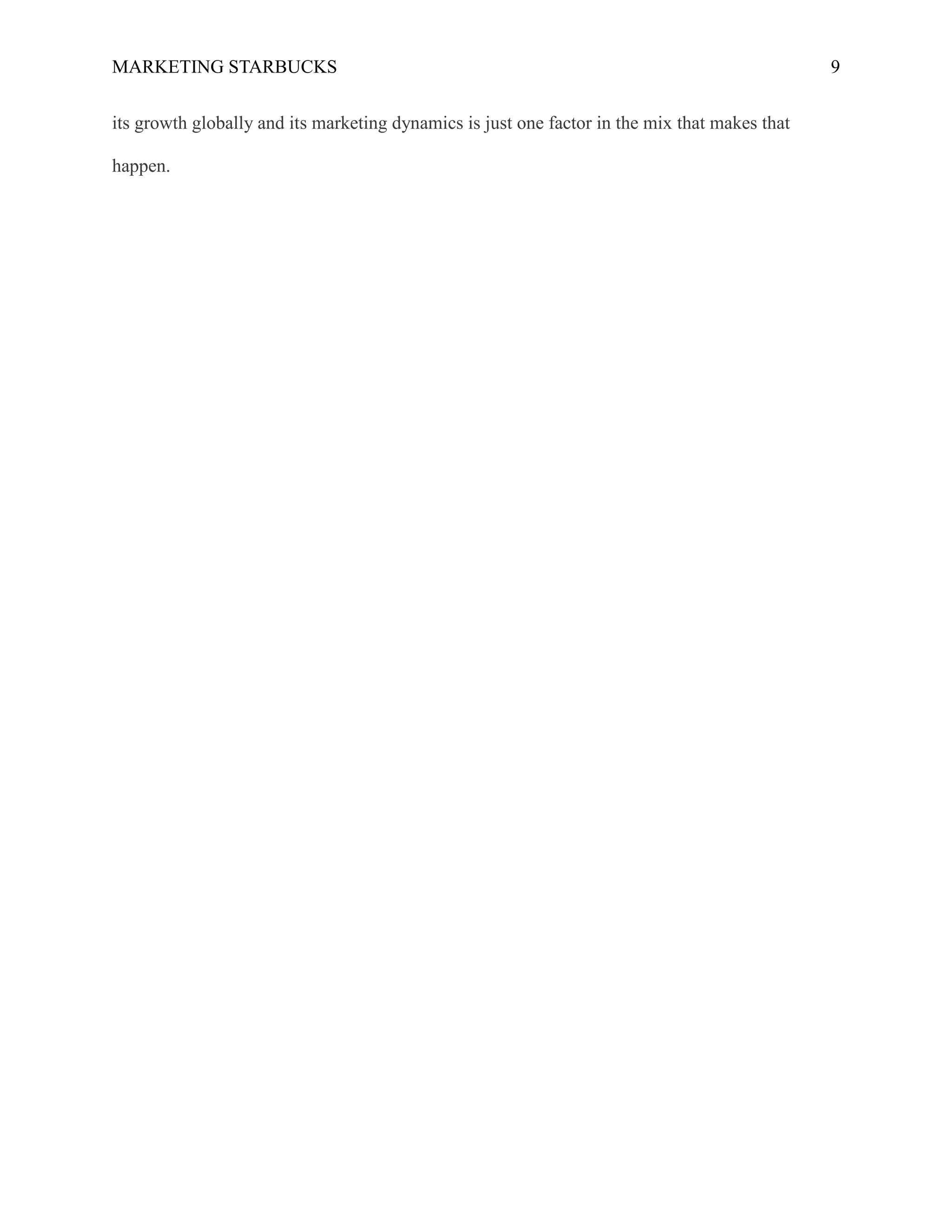 Starbucks positioning | DOCX | Marketing and Advertising | Business