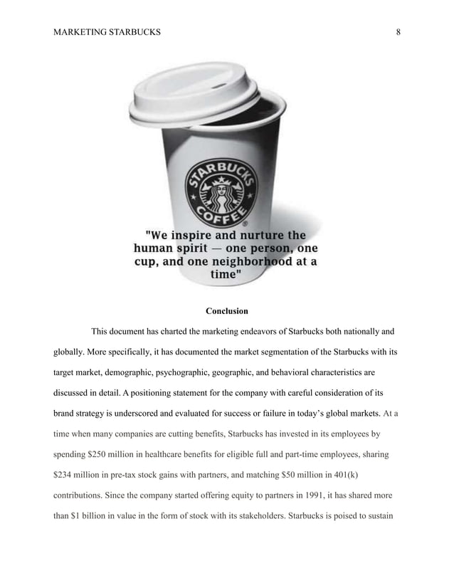 Starbucks positioning | DOCX | Marketing and Advertising | Business