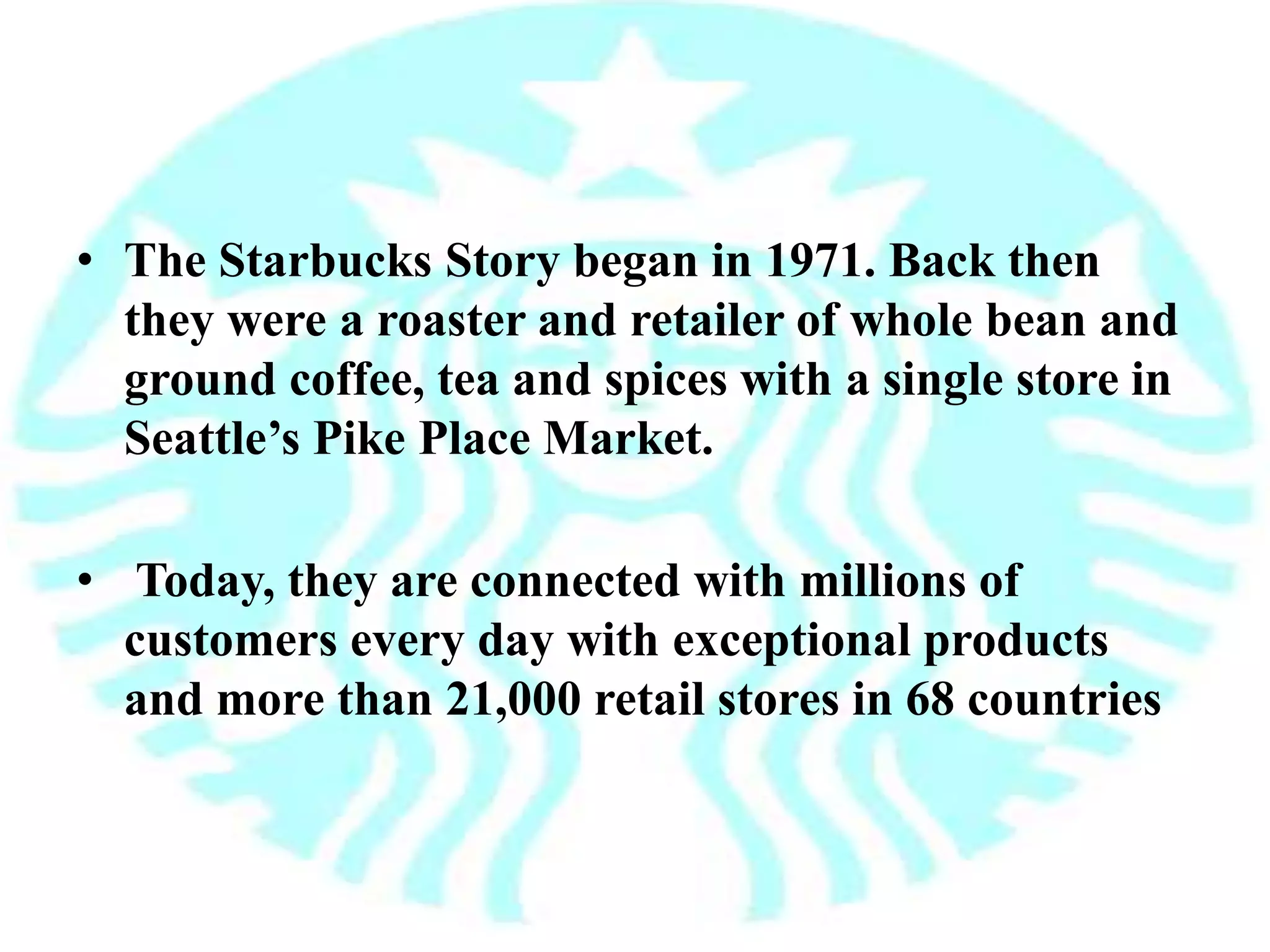Starbucks Story and Marketing Strategies | PPTX
