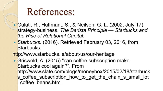 Starbucks presentation | PPT
