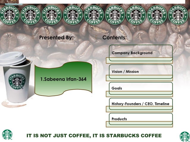 Starbucks Case Study: Operations and Competitive Strategies | PPT ...