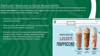 Starbucks Approach to Social Responsibilty | PPTX