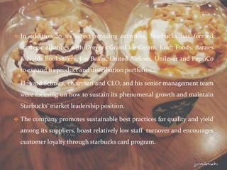 Starbucks retail strategy | PPTX