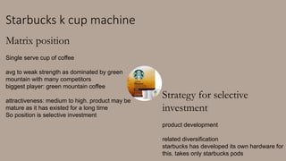 Starbucks analysis using GE matrix | PPTX