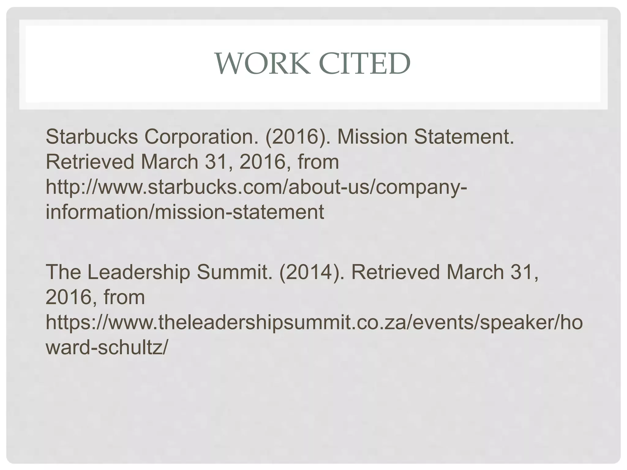 Starbucks: Leadership | PPTX