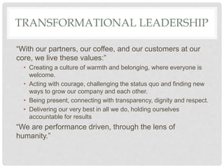 Starbucks: Leadership | PPTX