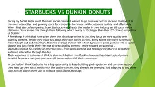 Starbucks social media audit | PPTX
