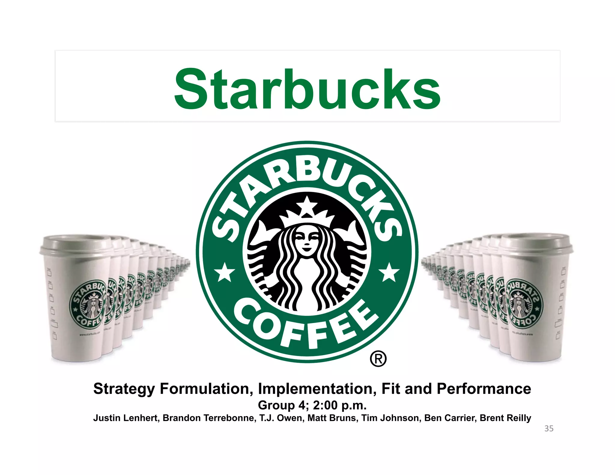 Starbucks Strategy | PDF