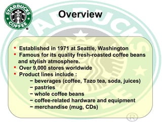 Starbucks' strategy and pest analyses 1 | PPT