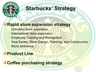 Starbucks' strategy and pest analyses 1 | PPT