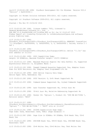 Starburn | TXT | Computer Peripherals | Computing