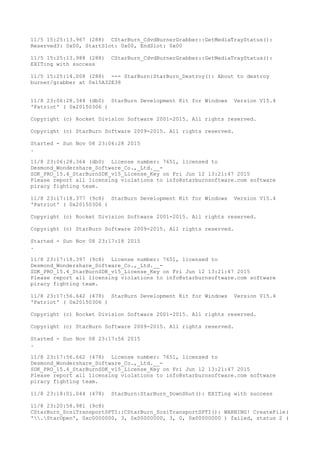 Starburn | TXT | Computer Peripherals | Computing