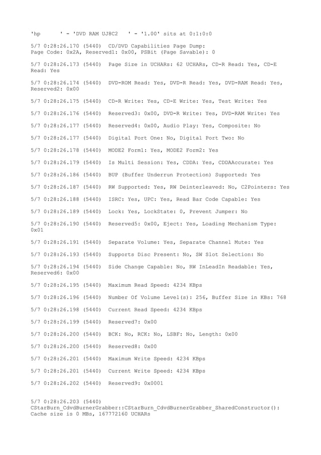 Starburn | TXT | Computer Peripherals | Computing