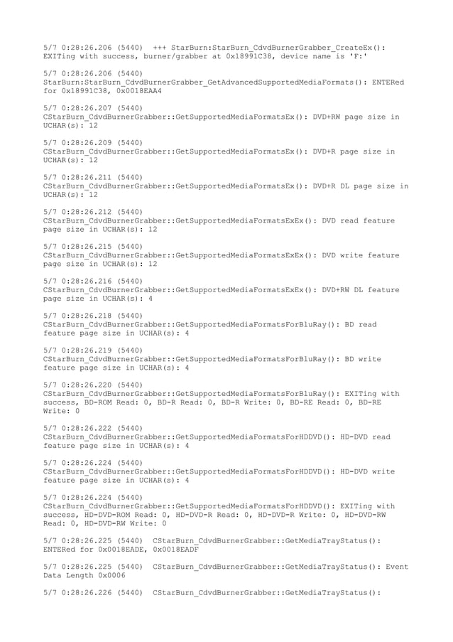Starburn | TXT | Computer Peripherals | Computing