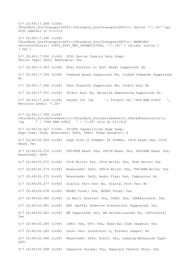 Starburn | TXT | Computer Peripherals | Computing