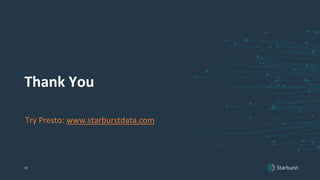 Presto: Fast SQL-on-Anything Across Data Lakes, DBMS, and NoSQL Data ...