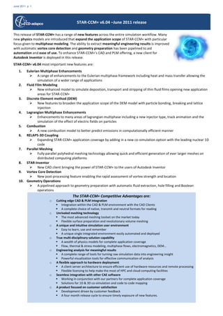 Star Ccm604 Features Final | PDF