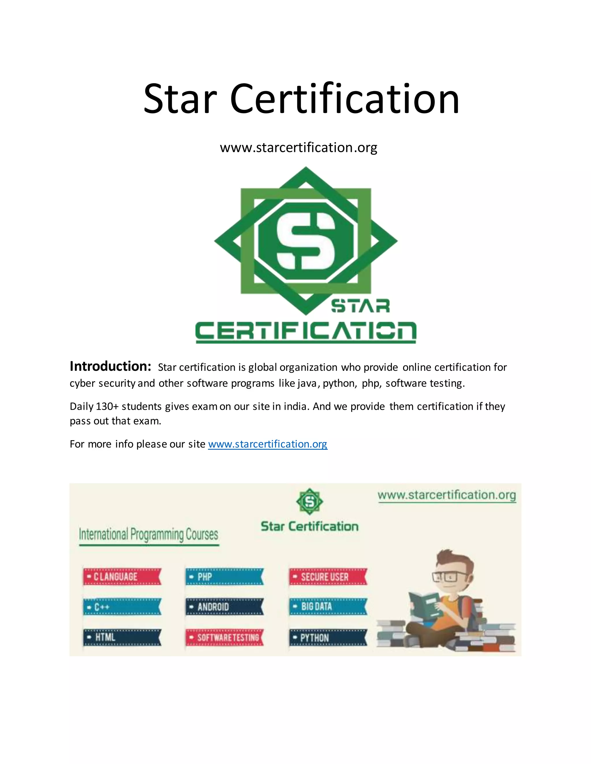 Star certification | DOCX