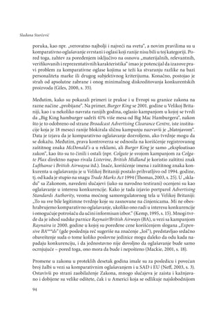 Doc. dr Sladjana Starcevic - Mogucnosti i efekti primene komparativnog oglasavanja | PDF