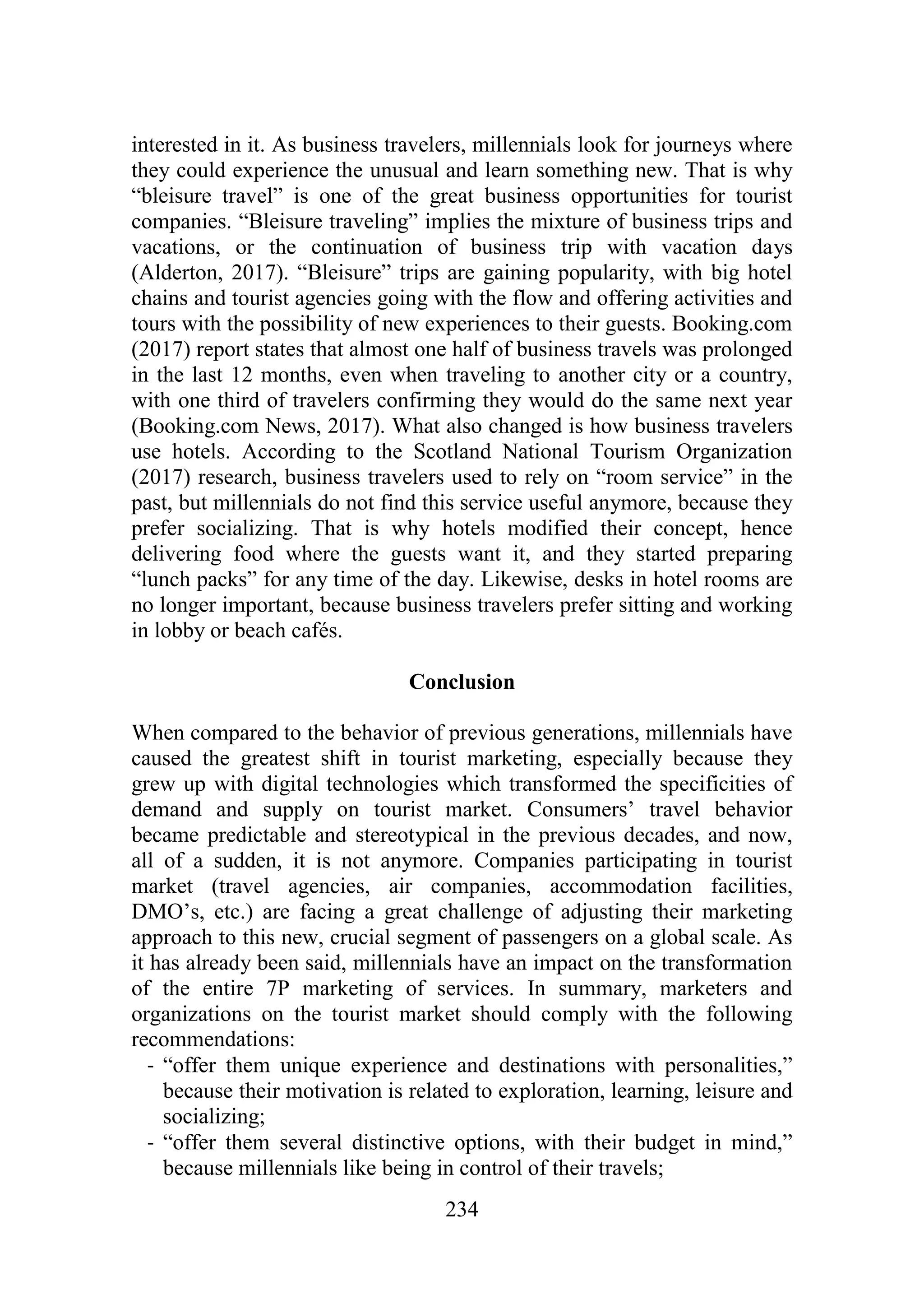 WHY MILLENNIALS AS DIGITAL TRAVELERS TRANSFORMED MARKETING STRATEGY IN TOURISM INDUSTRY | PDF