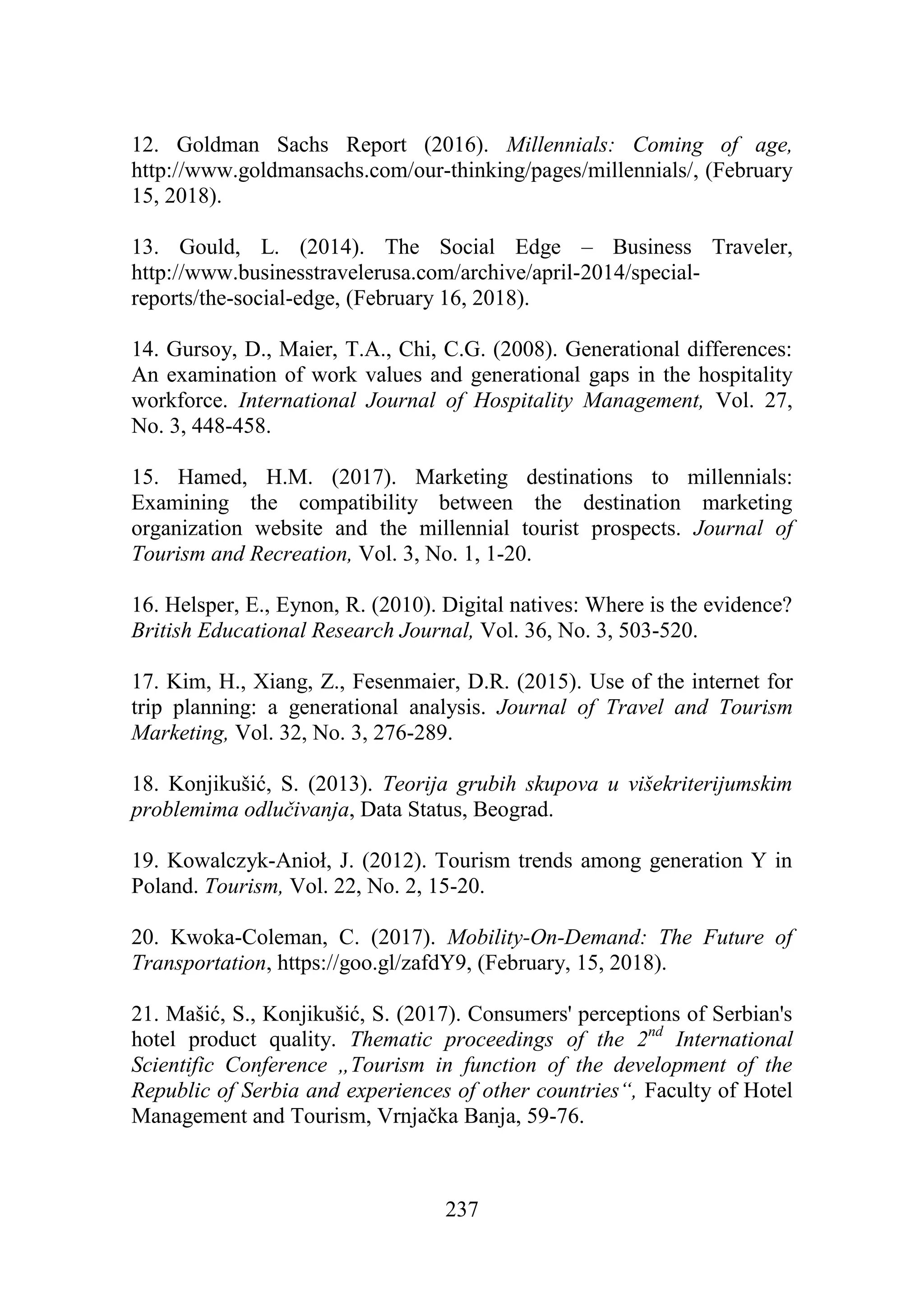 WHY MILLENNIALS AS DIGITAL TRAVELERS TRANSFORMED MARKETING STRATEGY IN TOURISM INDUSTRY | PDF