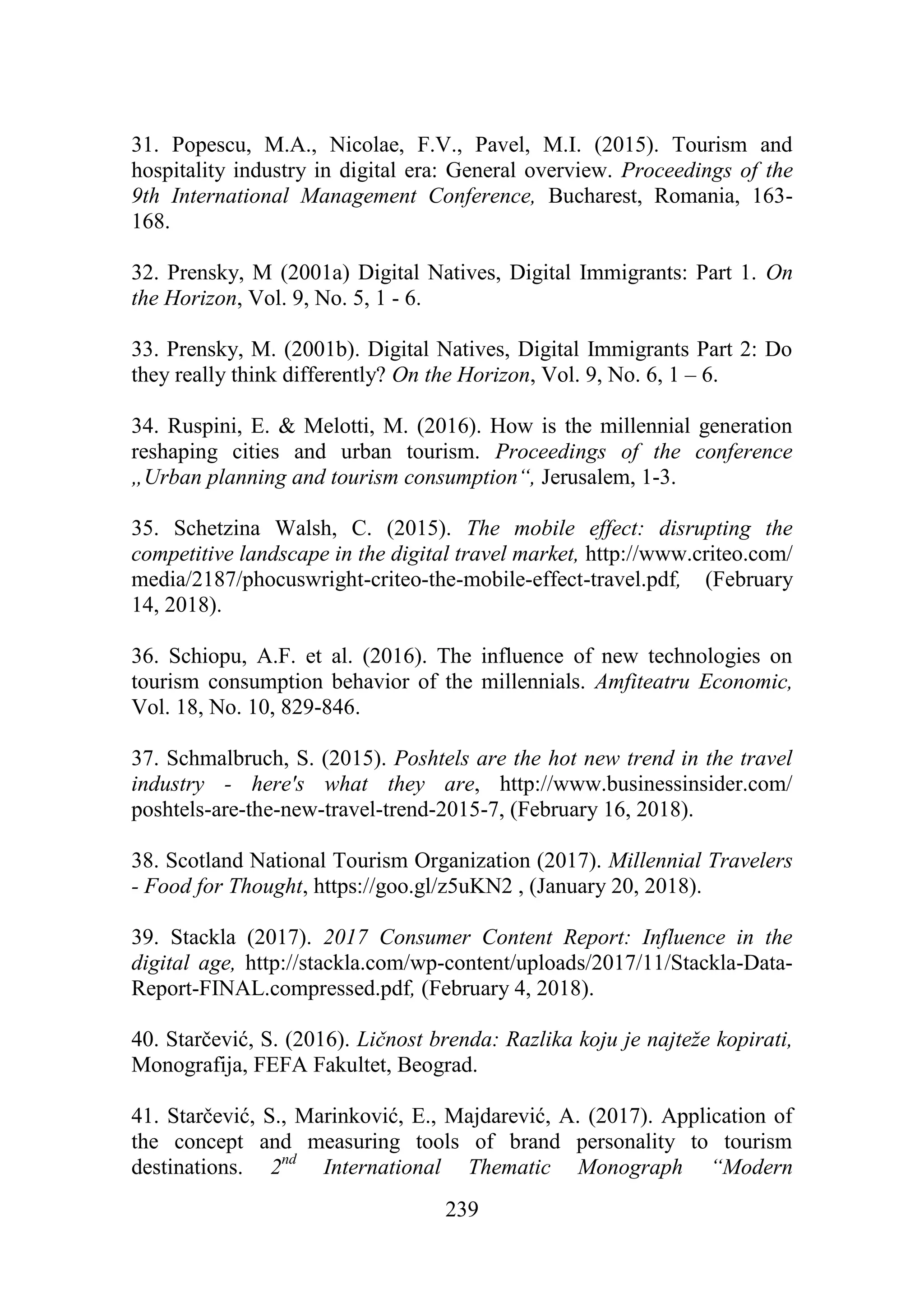 WHY MILLENNIALS AS DIGITAL TRAVELERS TRANSFORMED MARKETING STRATEGY IN TOURISM INDUSTRY | PDF