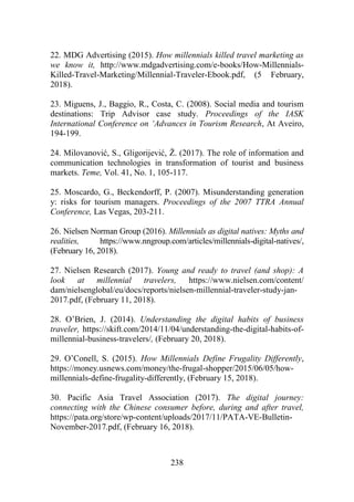 WHY MILLENNIALS AS DIGITAL TRAVELERS TRANSFORMED MARKETING STRATEGY IN TOURISM INDUSTRY | PDF