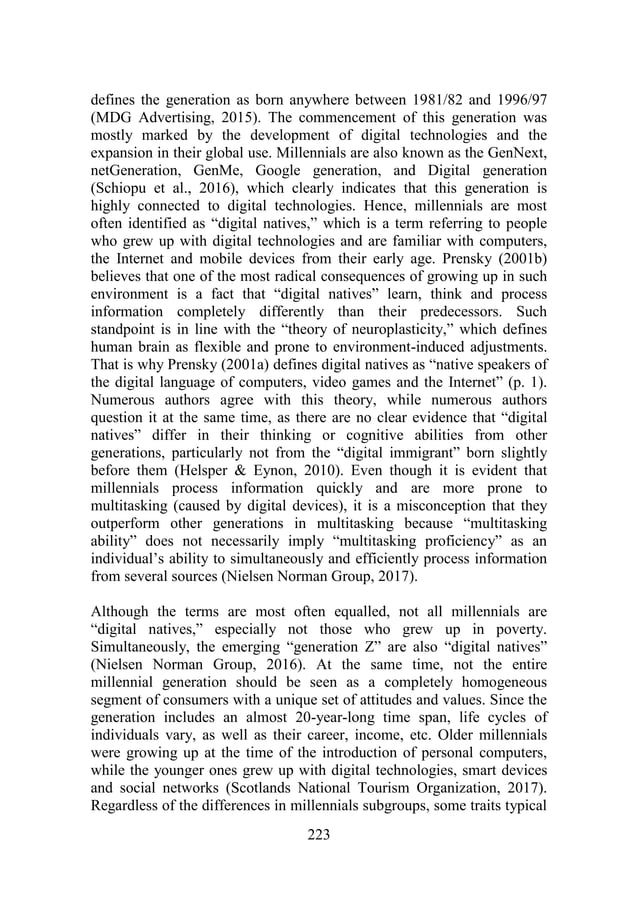 WHY MILLENNIALS AS DIGITAL TRAVELERS TRANSFORMED MARKETING STRATEGY IN TOURISM INDUSTRY | PDF