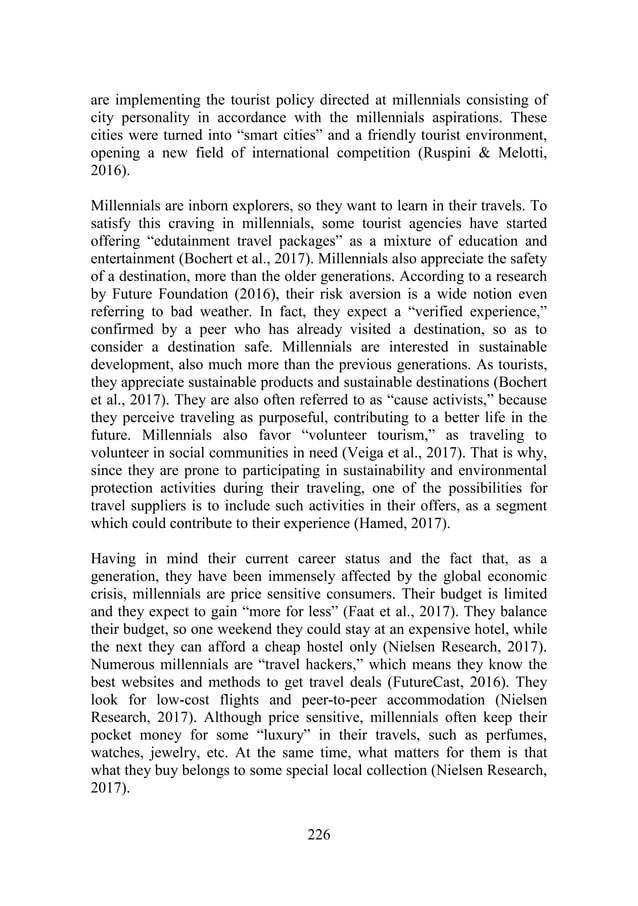 WHY MILLENNIALS AS DIGITAL TRAVELERS TRANSFORMED MARKETING STRATEGY IN TOURISM INDUSTRY | PDF