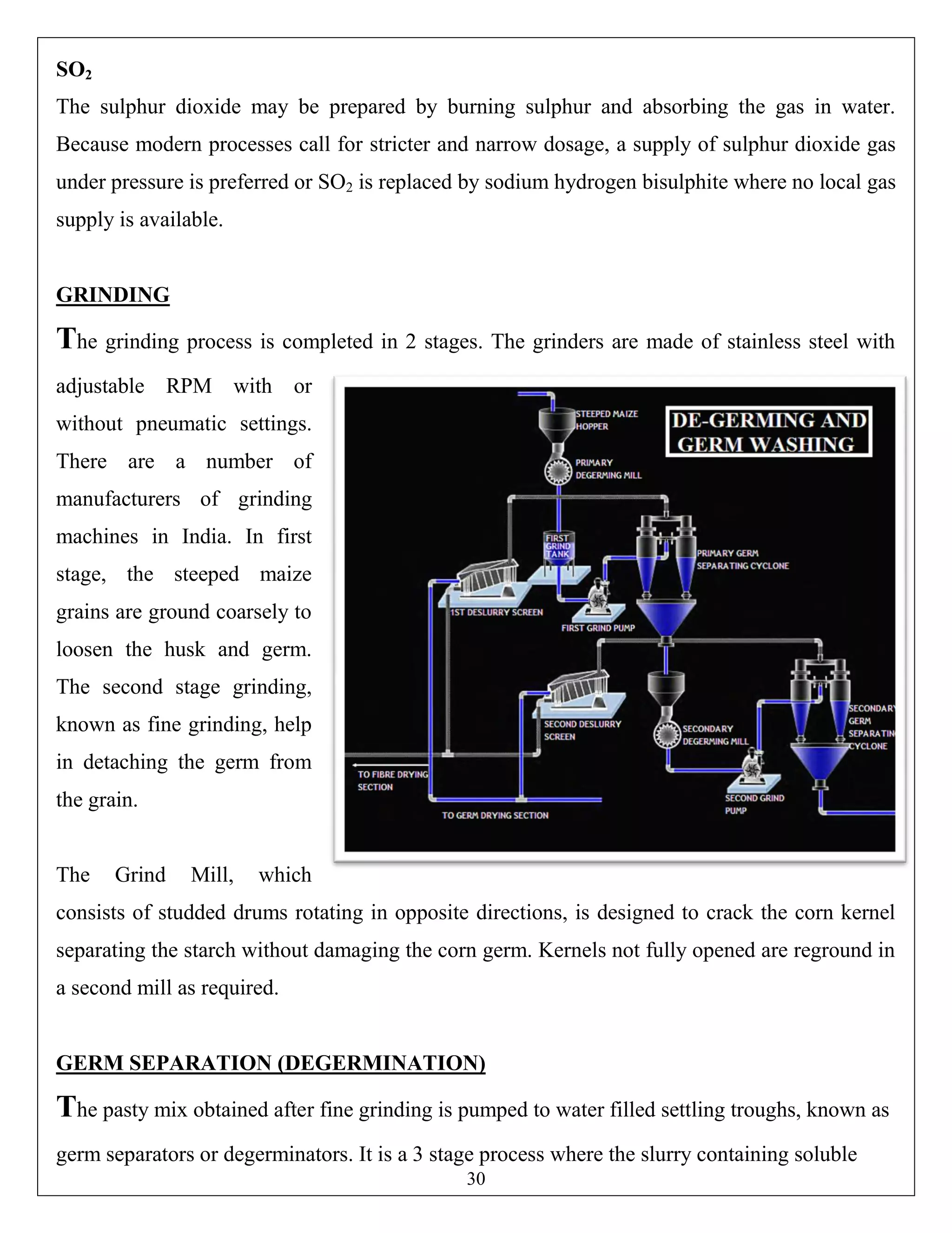 Starch and glucose production in large scale | PDF