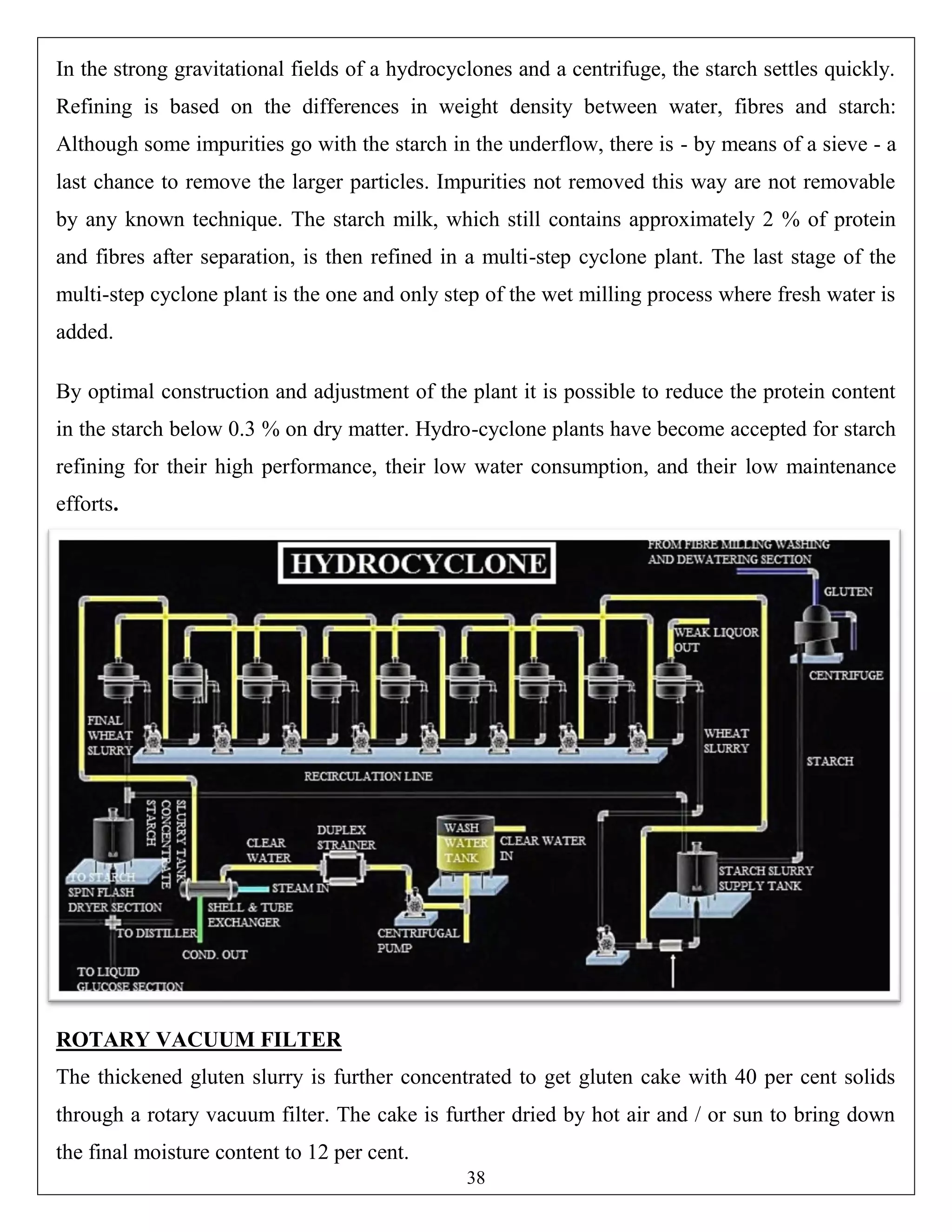 Starch and glucose production in large scale | PDF