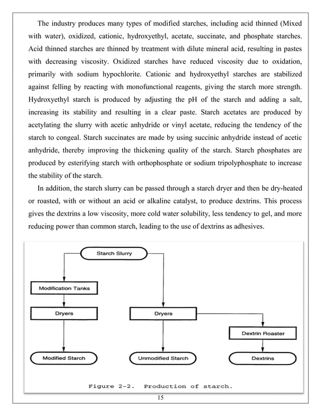 Starch and glucose production in large scale | PDF | Cooking | Food & Drink