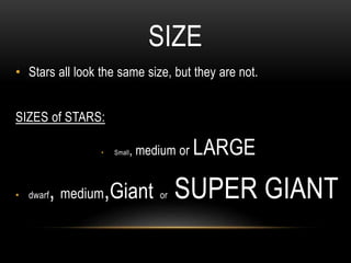Star Characteristics | PPTX | Physics | Science