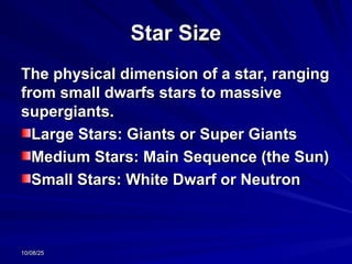Star Characteristics in Astronomy Grade 9.ppt