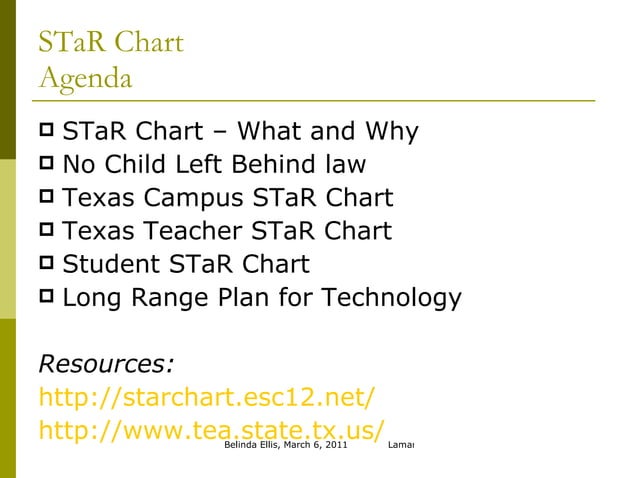 TGES STaR Chart Presentation | PPT