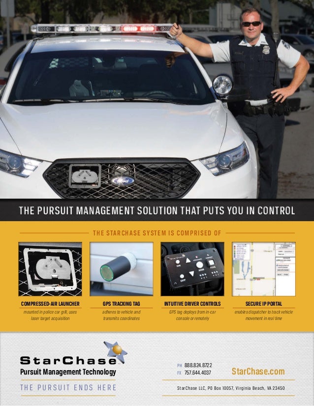 StarChase Pursuit Management Technology